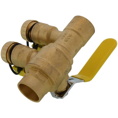 58614 - Webstone 58614 - 1" Sweat Full Port Purge & Fill Ball Valve