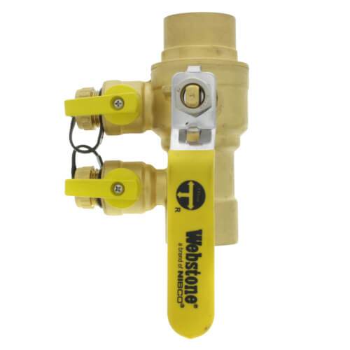 58616 - Webstone 58616 - 1-1/2" Sweat Full Port Purge & Fill Ball Valve