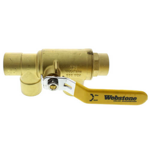 58644 - Webstone 58644 - 1" x 1" Pro-Pal Full Port Brass Ball Valve w ...