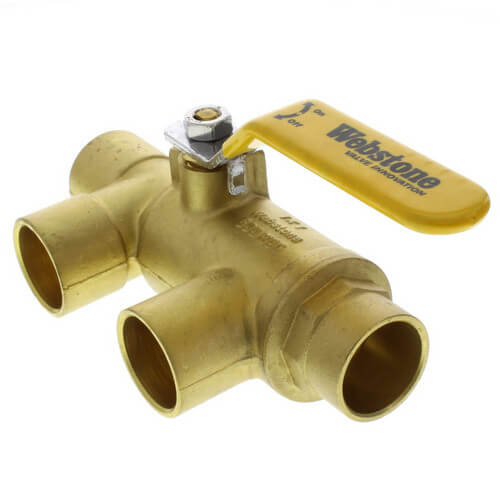 58644 - Webstone 58644 - 1" x 1" Pro-Pal Full Port Brass Ball Valve w ...