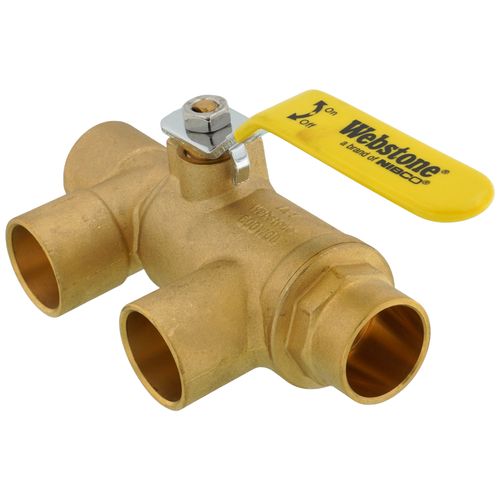 58644 - Webstone 58644 - 1" x 1" Pro-Pal Full Port Brass Ball Valve w ...