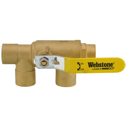 58644 - Webstone 58644 - 1" x 1" Pro-Pal Full Port Brass Ball Valve w ...