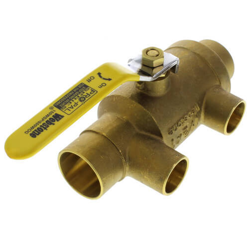 58664 - Webstone 58664 - 1-1/2" x 1" Pro-Pal Full Port Brass Ball Valve ...