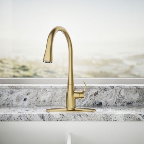 K-596-2MB - Kohler K-596-2MB - Simplice 1-Handle Pull Down Swing Spout ...