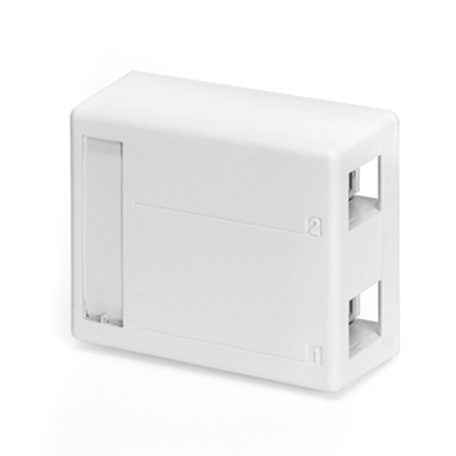4S089-2WP - Leviton 4S089-2WP - Surface-mount Box For Shielded Connectors, Plenum-rated, 2-port ...
