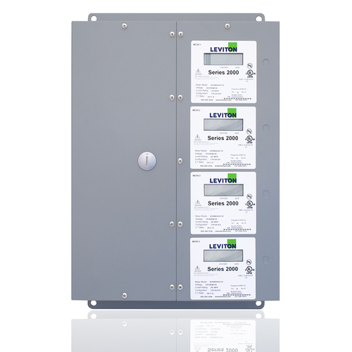 2M404-CFG - Leviton 2M404-CFG - Submeter, Indoor, 277/480v, 3 Phase 4 ...