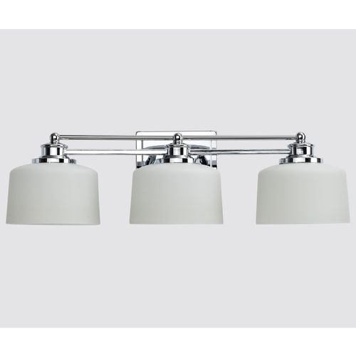 60-4583 - Nuvo 60-4583 - Soho 3 Light Vanity Fixture w/ Satin White Glass