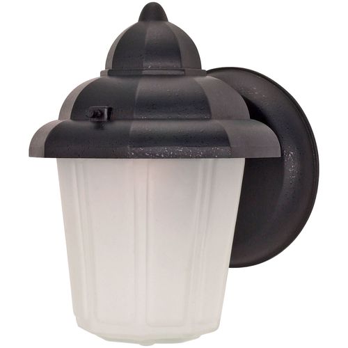 60-641 - Nuvo 60-641 - 1 Light 9" Wall Lantern Hood Lantern w/ Satin ...