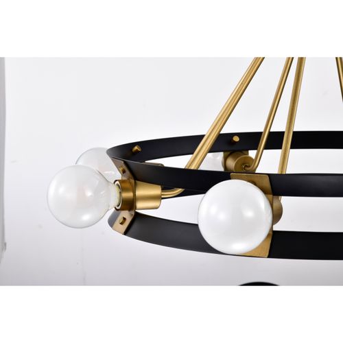 60-7868 - Nuvo 60-7868 - Marsden 8 Light Chandelier Matte Black and ...