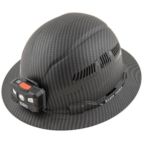 60347 - Klein Tools 60347 - Vented Full Brim Hard Hat with Lamp Type 1 ...