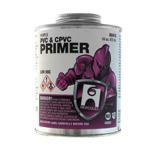 60415 - Hercules 60415 - 16 oz. PVC & CPVC Primer (Purple)