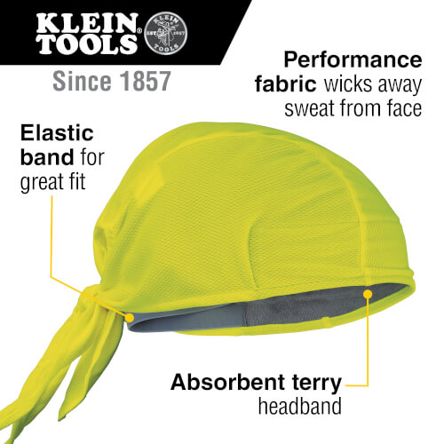 60546 - Klein Tools 60546 - Cooling Do Rag, High-Visibility, Yellow (2 ...
