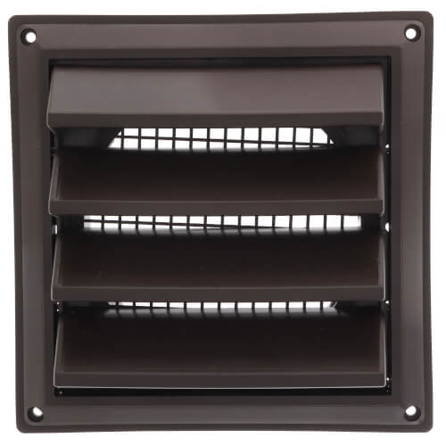 606B - Lambro Industries 606B - 6" Louvered Air Intake Vent (Brown)