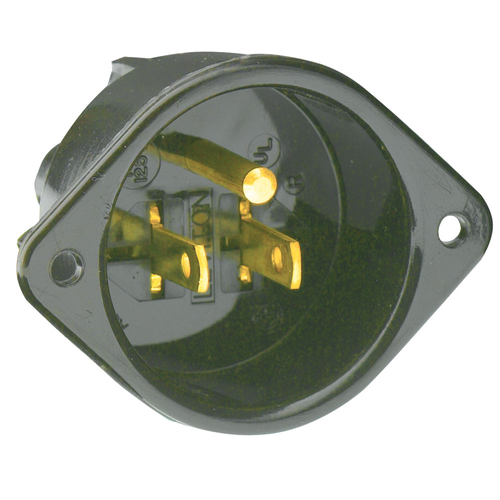 5239 - Leviton 5239 - 15A, 125V Flanged Inlet Receptacle, Straight ...