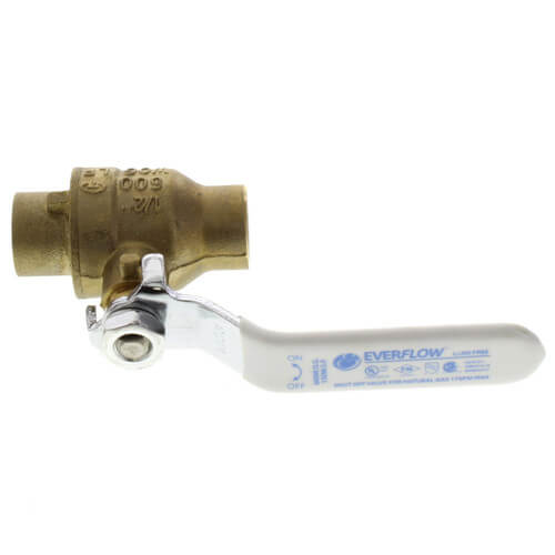 610C012-NL - Everflow 610C012-NL - 1/2" Full Port Sweat Ball Valve ...
