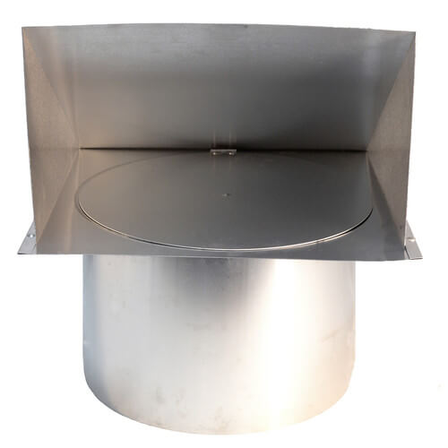 613 - Broan 613 - 12" Round Duct Wall Cap w/ Backdraft Damper
