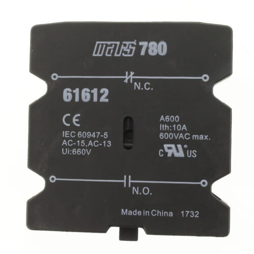61612 - MARS 61612 - 1 N/O - 1 N/C Auxiliary Switch (30-60 Amp)