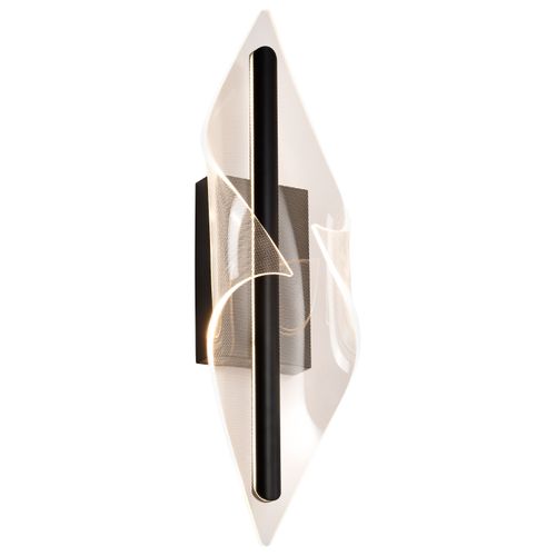 62-2022 - Nuvo 62-2022 - Geneva 24 Inch LED Large Wall Sconce Matte Black Silk Screened Acrylic Lens