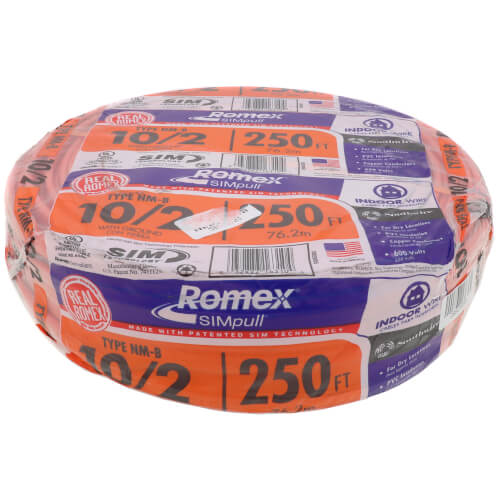 620-10-2 - DiversiTech 620-10-2 - 10 AWG, 250' Roll NM (Non-Metallic ...