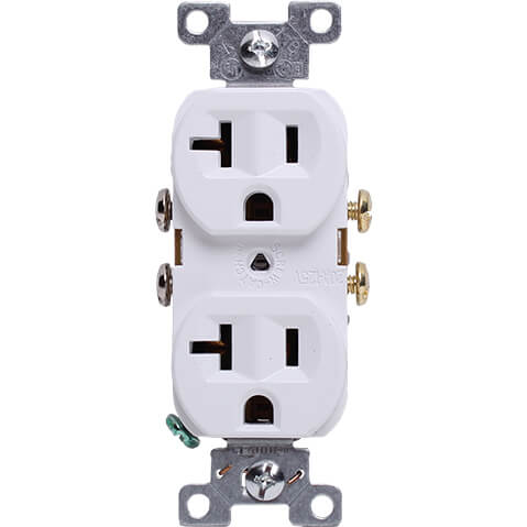 625-CR20W - DiversiTech 625-CR20W - White Electrical Duplex Receptacle ...