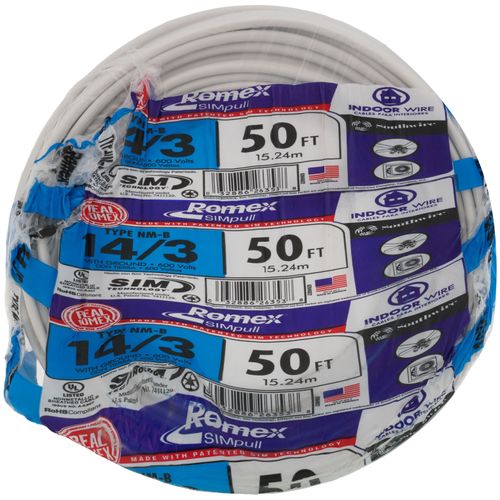 63946822 - Southwire 63946822 - 14-3 White Romex® SIMpull Type NM-B ...