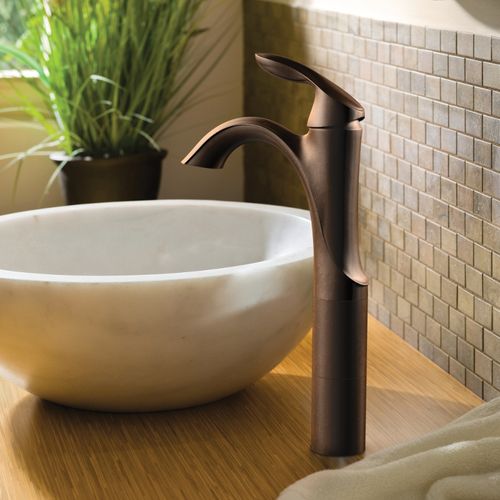 6400ORB - Moen 6400ORB - Eva Oil Rubbed Bronze 1 Handle Bathroom Faucet ...