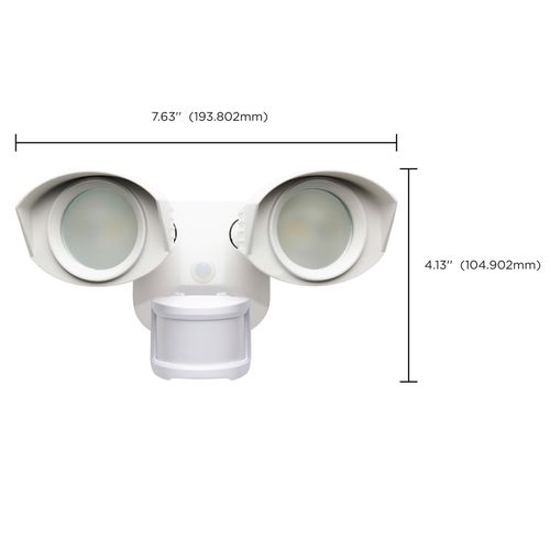 65-217 - Nuvo 65-217 - LED Security Light Dual Head White Finish 4000K ...