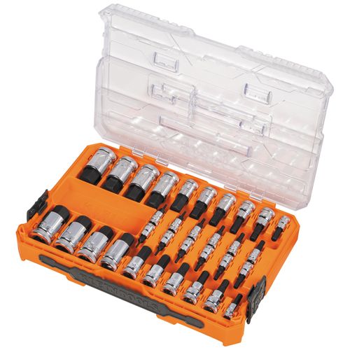 65233HEX - Klein Tools 65233HEX - Knurled Hex Bit Socket Set, SAE and ...