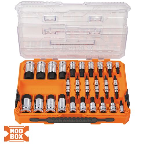 65233HEX - Klein Tools 65233HEX - Knurled Hex Bit Socket Set, SAE and ...