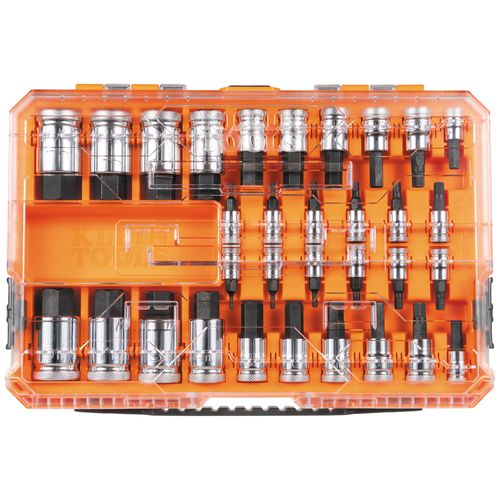65233HEX - Klein Tools 65233HEX - Knurled Hex Bit Socket Set, SAE and ...