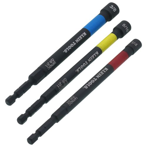 65411PK3 - Klein Tools 65411PK3 - Magnetic Power Nut Setter 3 Piece Set