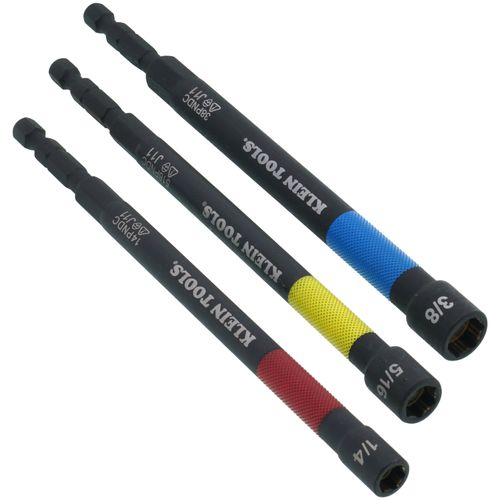 65411PK3 - Klein Tools 65411PK3 - Magnetic Power Nut Setter 3 Piece Set