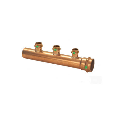 65803 - Viega 65803 - Zero Lead 1" x 1/2" ProPress Copper Manifold, 3 ...