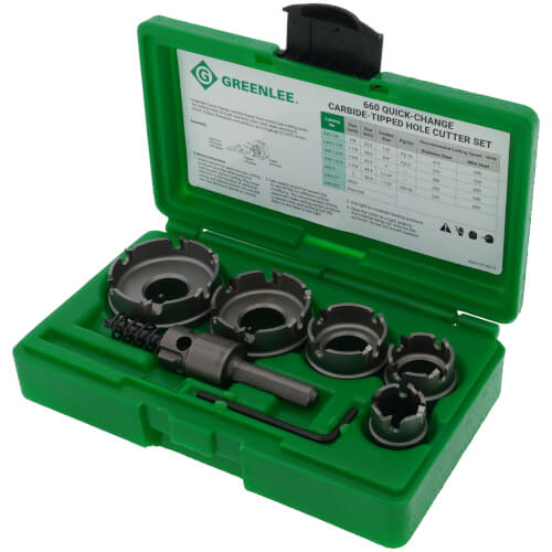 660-GREENLEE - Greenlee 660-GREENLEE - 5 Piece Quick-Change Carbide ...