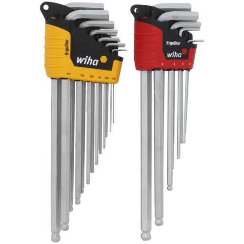 66982 - Wiha 66982 - 22-Piece ErgoStar Ball End Hex L-Key Set (Inch/Metric)