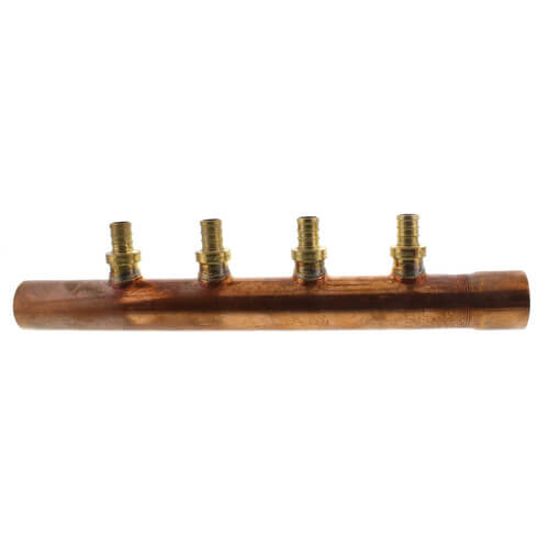 672X0442 - Sioux Chief 672X0442 - 1" Brazed Branch Copper Manifold w/ 1 ...
