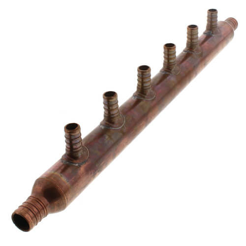 672X0699 - Sioux Chief 672X0699 - 1" Copper Manifold w/ 1/2" PEX ...