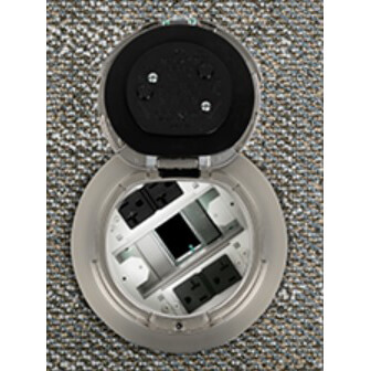 6ATC2PSN - Wiremold 6ATC2PSN - 6" Evolution Surface Style Poke-Thru ...