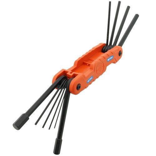 70552 - Klein Tools 70552 - Pro Folding Hex Key Set, SAE and Metric