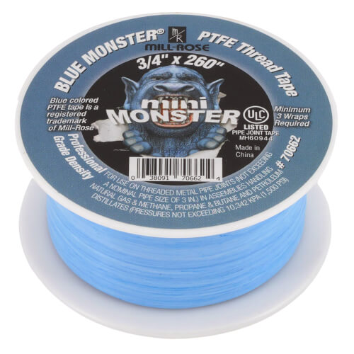 70662 - Blue Monster 70662 - Blue Monster Mini-Monster 3/4" x 260" PTFE ...