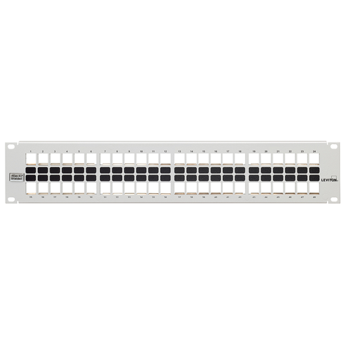 4S255-WS8 - Leviton 4S255-WS8 - Shielded Flat Quickport, Patch Panel ...