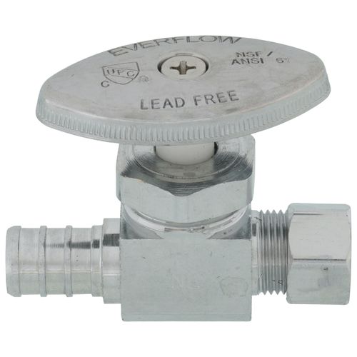 72512PR-NL - Everflow 72512PR-NL - 1/2" PEX Straight Stop (Full Turn ...