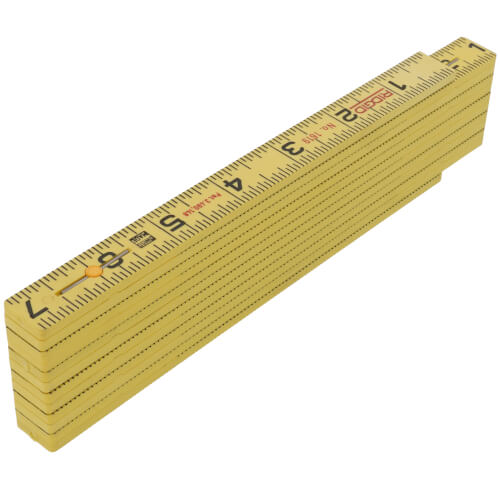 73365 - RIDGID 73365 - Model 1619, 6' Fiberglass Folding Rule, Outside ...