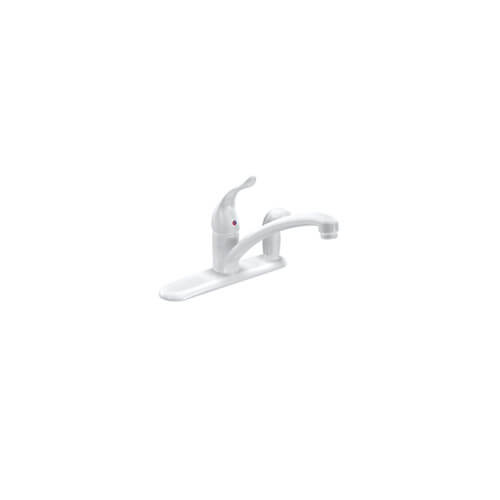 7434W - Moen 7434W - Chateau Single Handle Glacier Kitchen Faucet