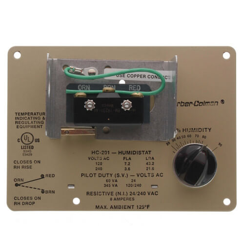 7520 - General Aire 7520 - HC-201 High Limit Humidistat