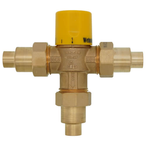 75202W - Webstone 75202W - 1/2" Sweat Thermostatic Mixing Valve w ...