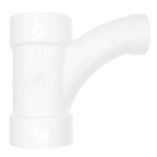 755583 - IPEX 755583 - 3" x 3" x 2" PVC DWV Wye and 45° Elbow Combo