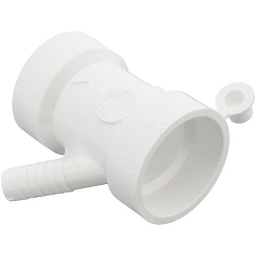 757120 - Canplas 757120 - White PVC Appliance Wye, 1-1/2" x 1-1/2" x 1/ ...