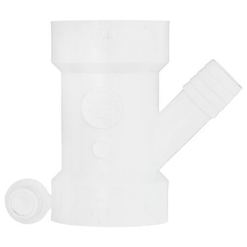 757125 - Canplas 757125 - White PVC Appliance Wye, 1-1/2" x 1-1/2" x 3/ ...