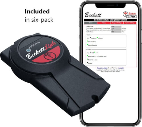 7586T6BU - R.W. Beckett 7586T6BU - Beckett 7586 24V GeniSys Gas Burner ...